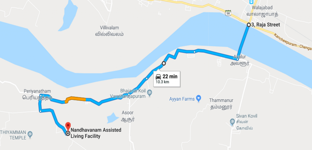 Located in the Kanchipuram district near Chennai | Nandhavanam